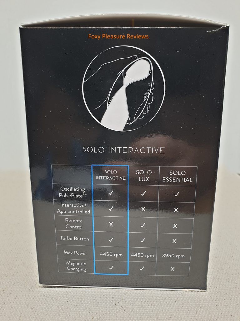 Review of the Pulse Solo Interactive - Foxy Pleasure Reviews